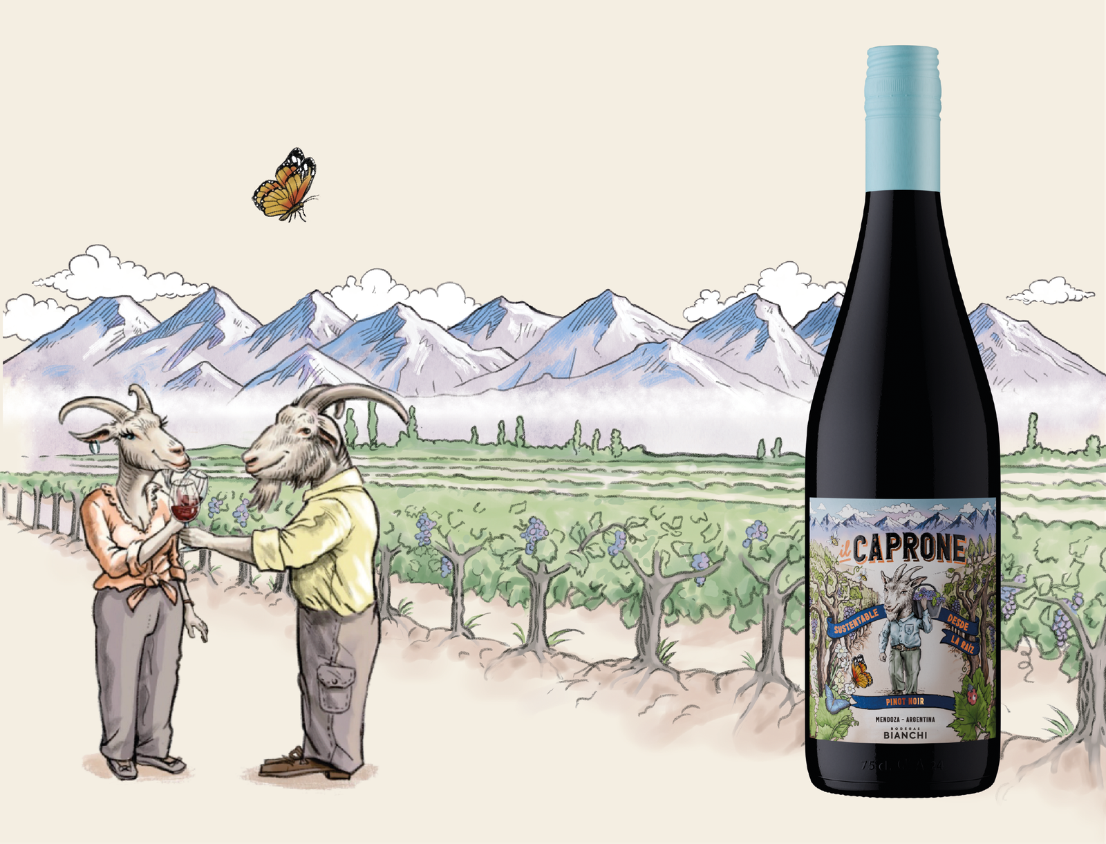 Il Caprone de Bianchi Pinot Noir a precio accesible